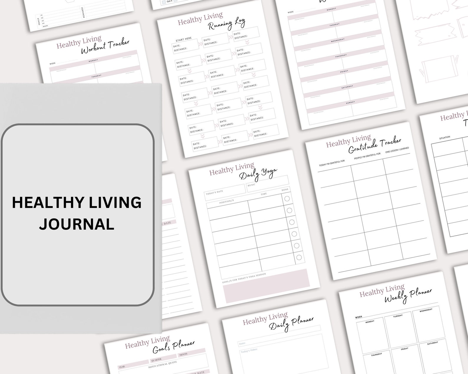 Healthy Living Journal, Wellness Planner, Wellness Tracker, Self-care ...