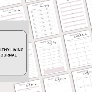 Healthy Living Journal, Wellness Planner, Wellness Tracker, Self-care ...