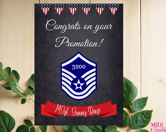 Military Promotion Celebration Air Force Army Navy Marines Decorations ...