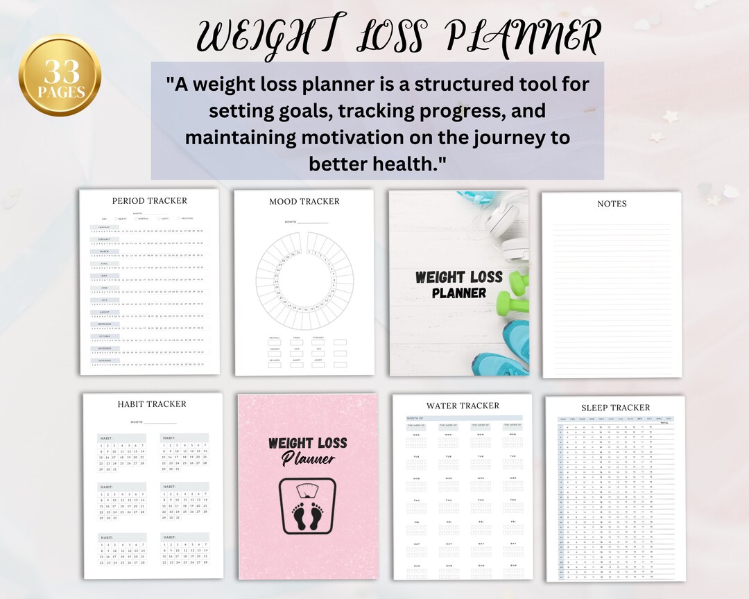Weight Loss Planner, Health Journal, Fitness Tracker, Meal Planner ...