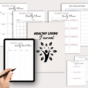 Healthy Living Journal, Wellness Planner, Wellness Tracker, Self-care ...