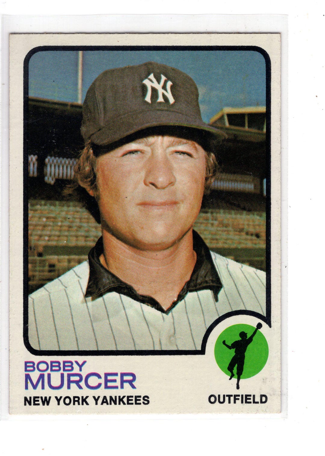1973 Topps Bobby Mercer Baseball Card #240 New York Yankees Original ...