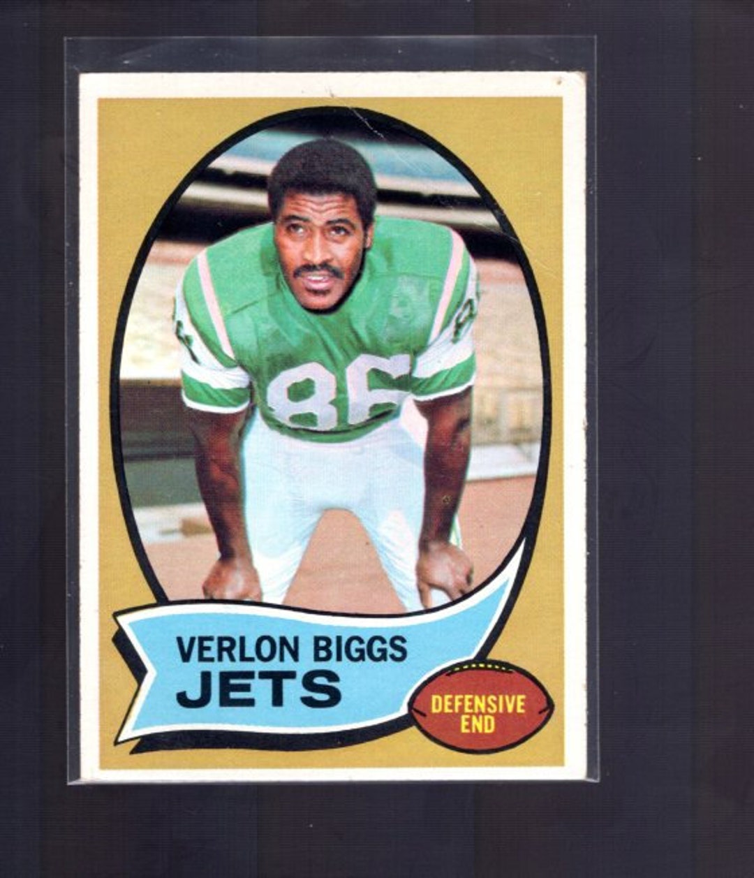 Verlon Biggs 1970 Topps Football Card 3 New York Jets - Etsy