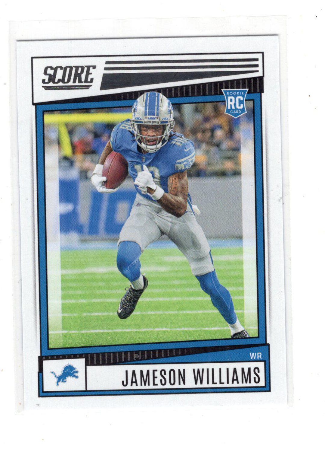 Jameson Williams RC 2022 Panini Score Base Rookie Card #377 Detroit ...