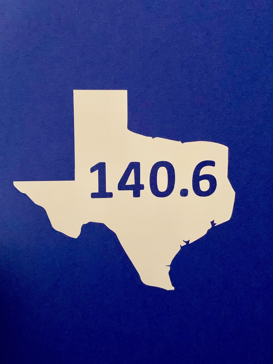 140.6 Texas Triathlon Car Decal - Etsy