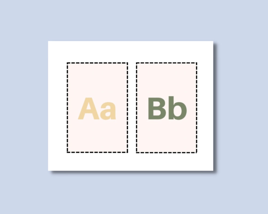 ABC Flashcards Modern Alphabet Flashcards Minimal Printable Flashcards ...