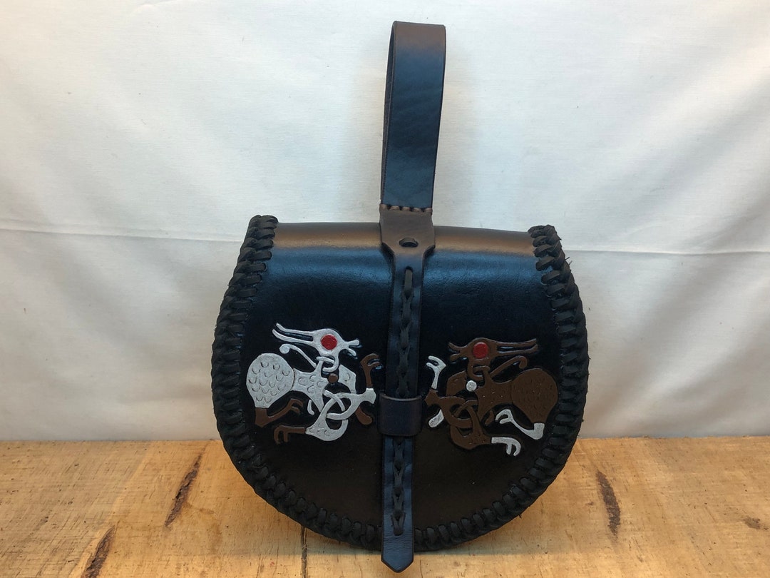 Birka Pouch Rabbits, Medieval Belt Pouch, Viking Pouch - Etsy