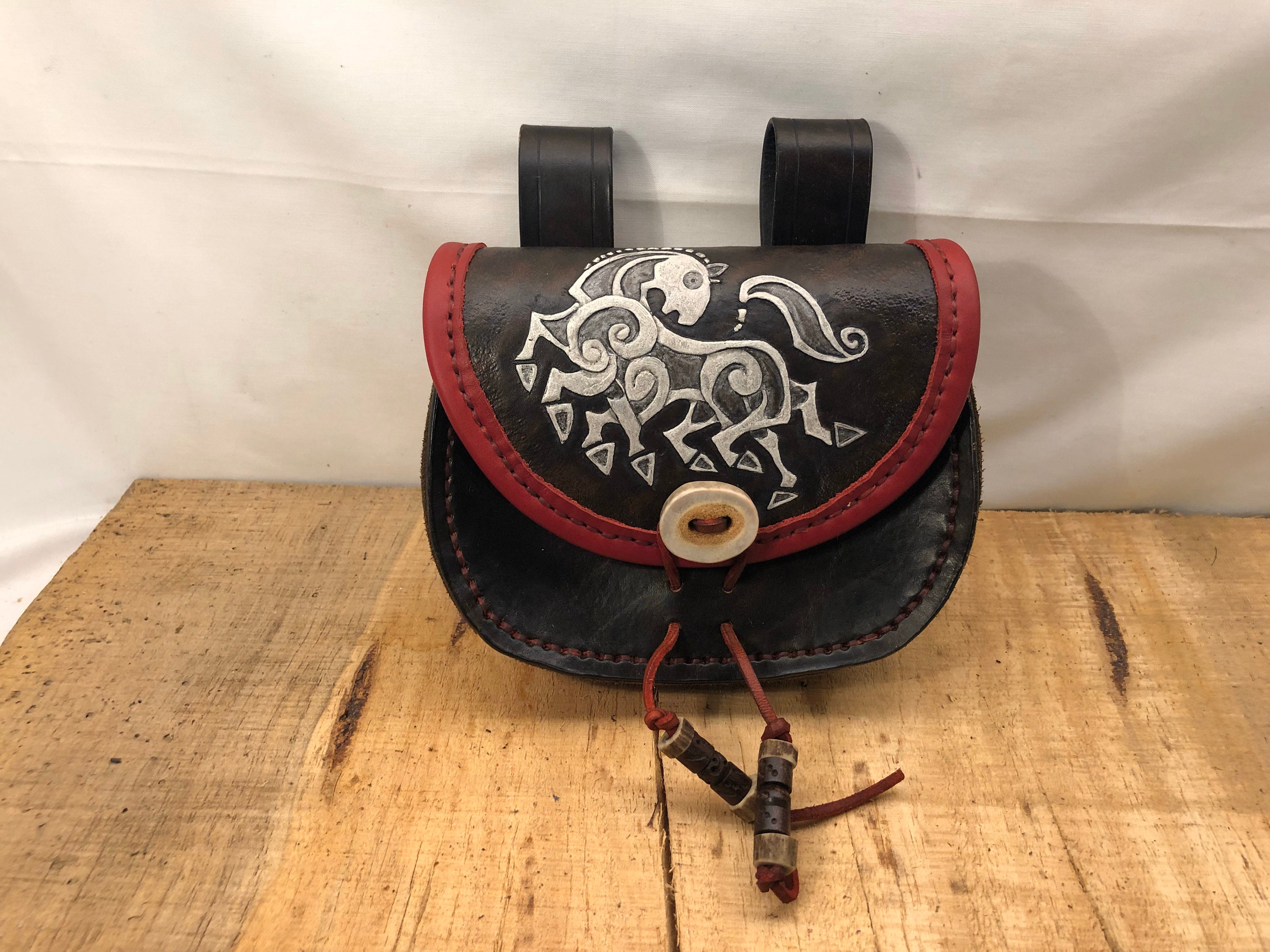 Sleipnir Medieval Belt Pouch Viking Pouch | Etsy