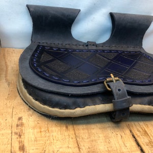 Kidney Pouch, Belt Pouch, Blue/beige - Etsy