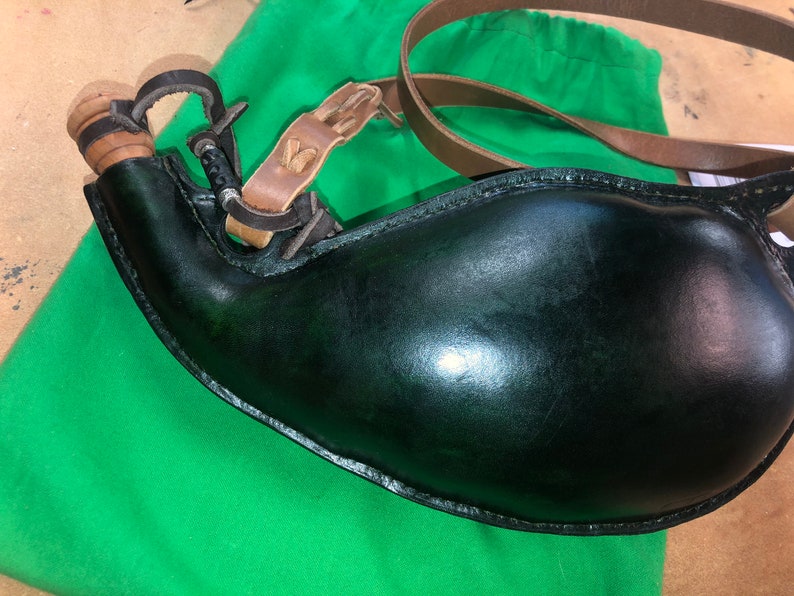 Kidney Shaped Leather Water Skin Leather Bottle Leather - Etsy Canada