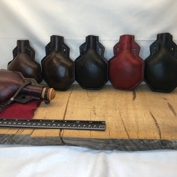 Leather Flask - Etsy