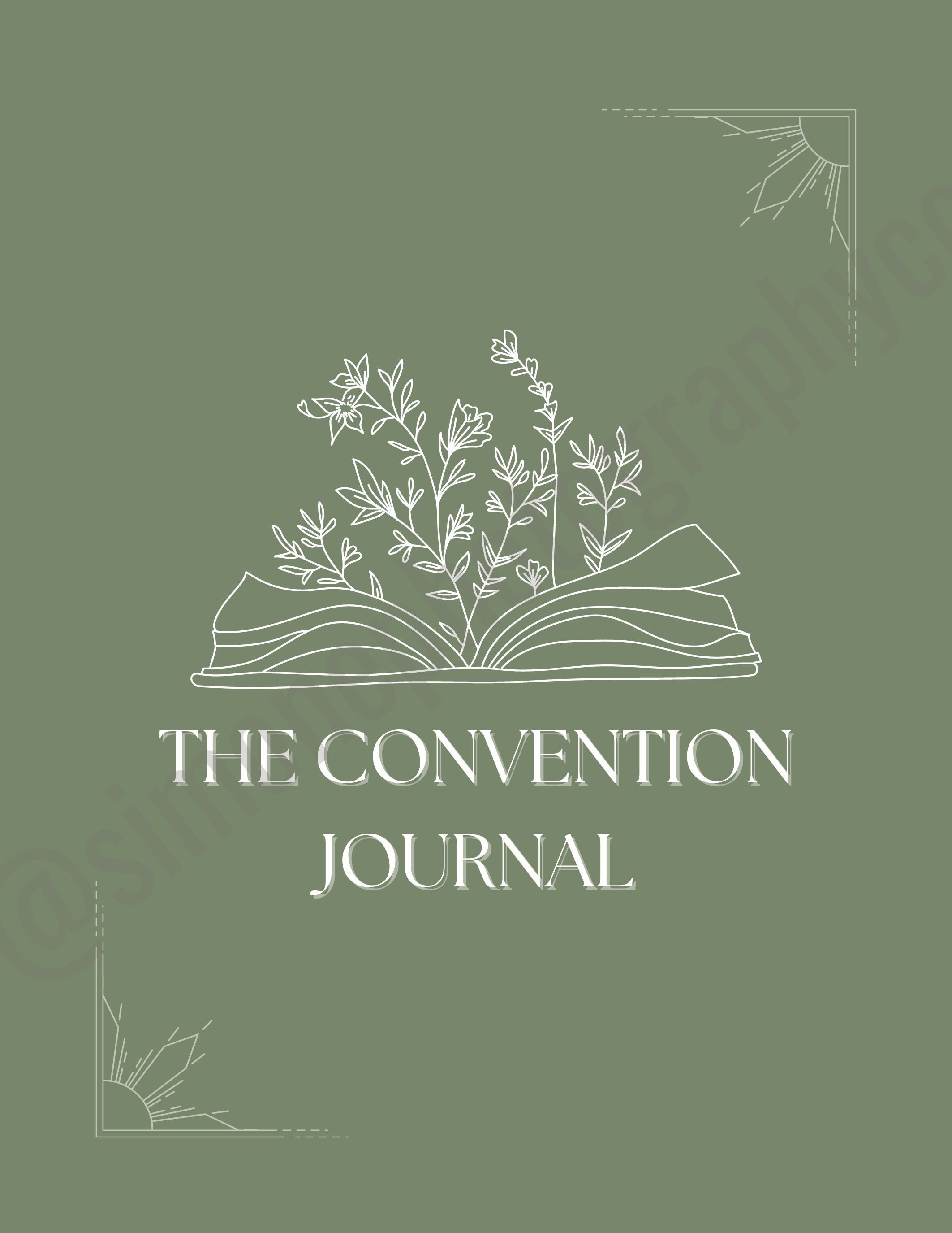 The Convention Journal, Digital, Printable Notebook and Journal for ...