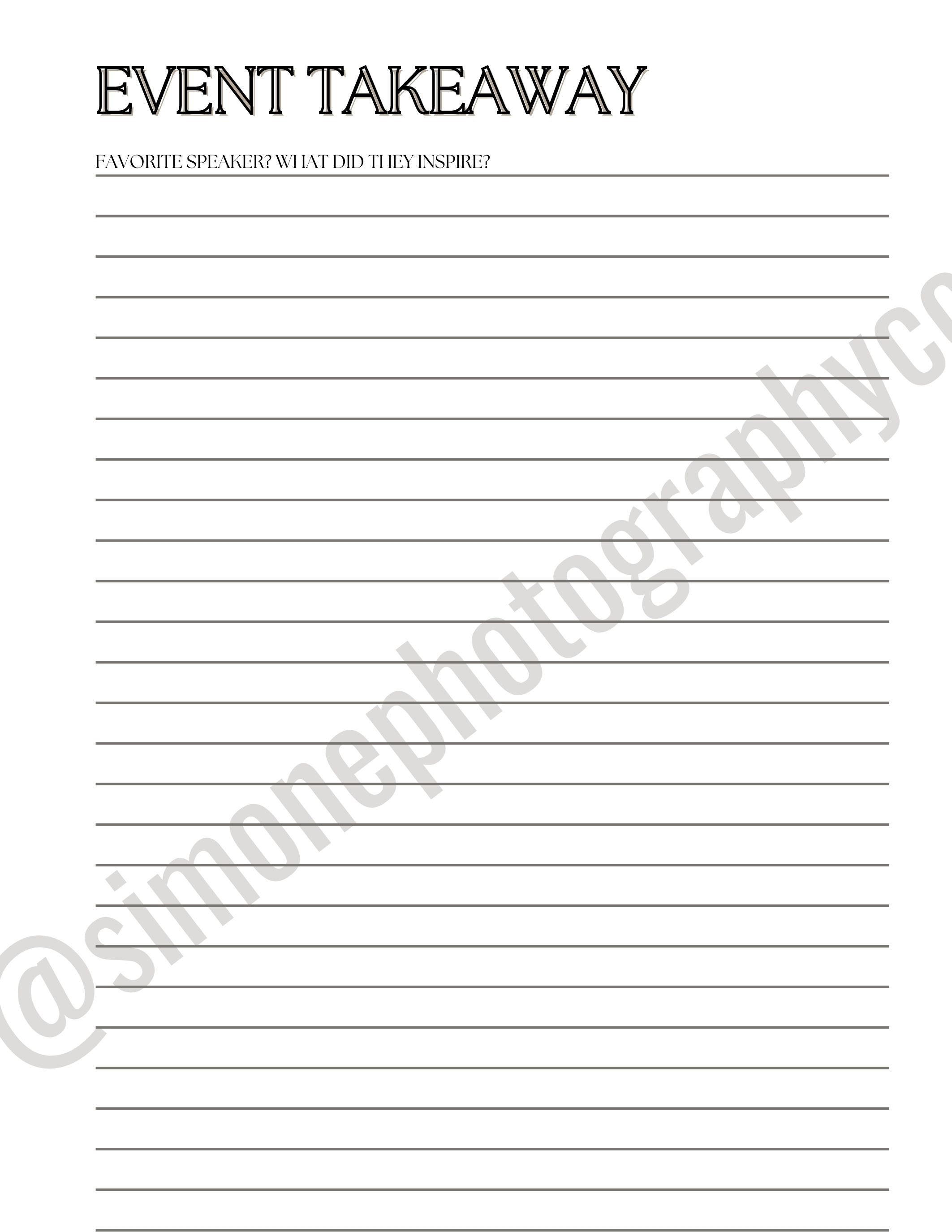 The Convention Journal, Digital, Printable Notebook and Journal for ...