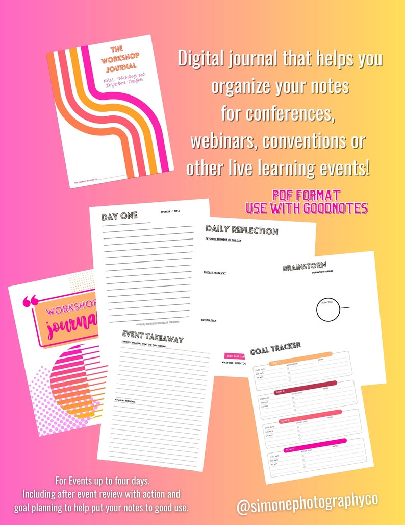 Digital Journal, Printable Business Journal. Guided Notebook for ...