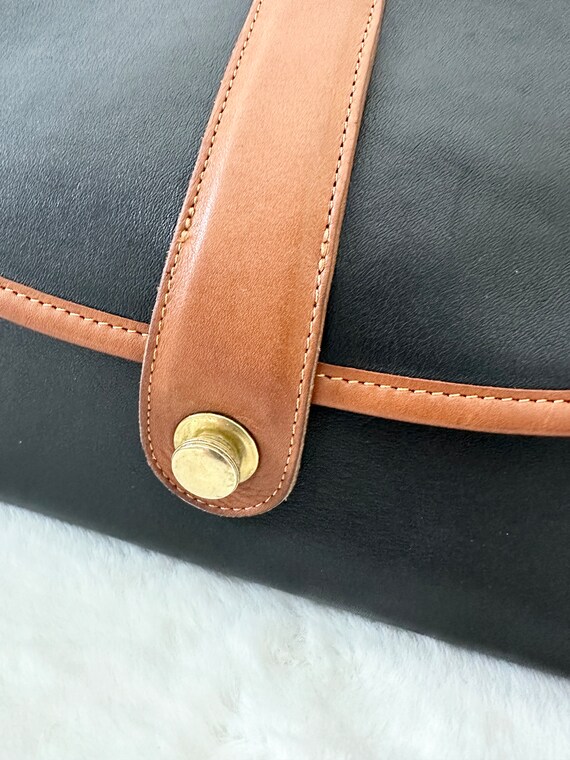 Rare Vintage Coach Spectator Roll Bag Navy/British Ta… - Gem
