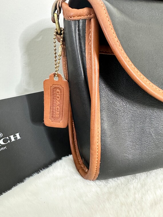 Rare Vintage Coach Spectator Roll Bag Navy/British Ta… - Gem
