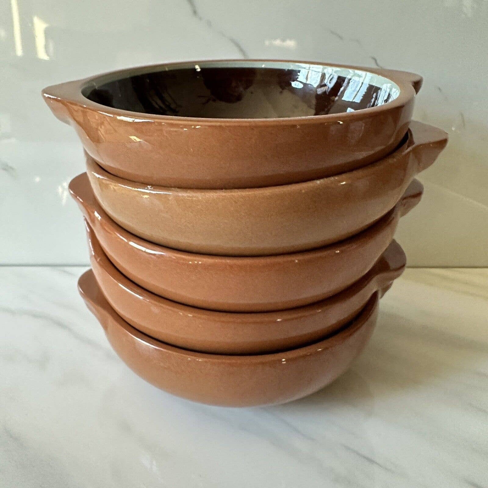 Lot of 5 Stangl Pottery 6-1/8 Lugged Soup Bowls Handles - Etsy