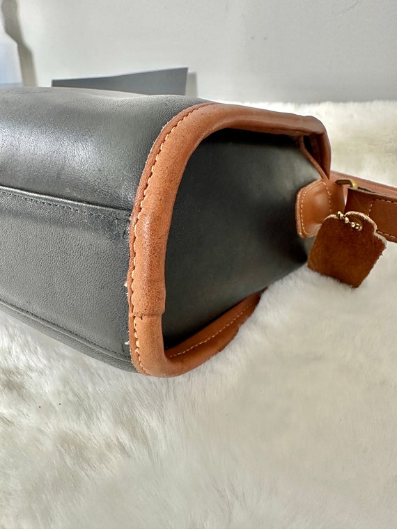 Rare Vintage Coach Spectator Roll Bag Navy/British Ta… - Gem