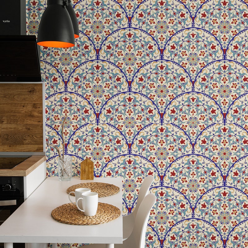 Patterned Wallpaper - Etsy
