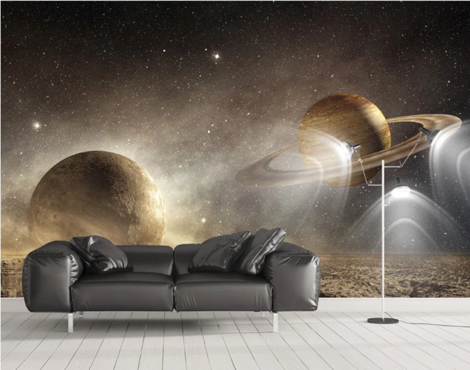 Fabric Peel and Stick Removable Planet Earth Wall Mural | Etsy