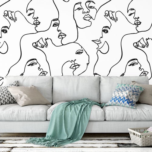 Alex // Peel and Stick Wallpaper | Etsy