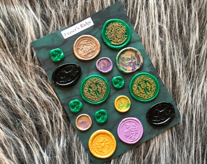Fraser’s Ridge Outlander Self-adhesive Wax Seal Stamp Sticker Set - Etsy