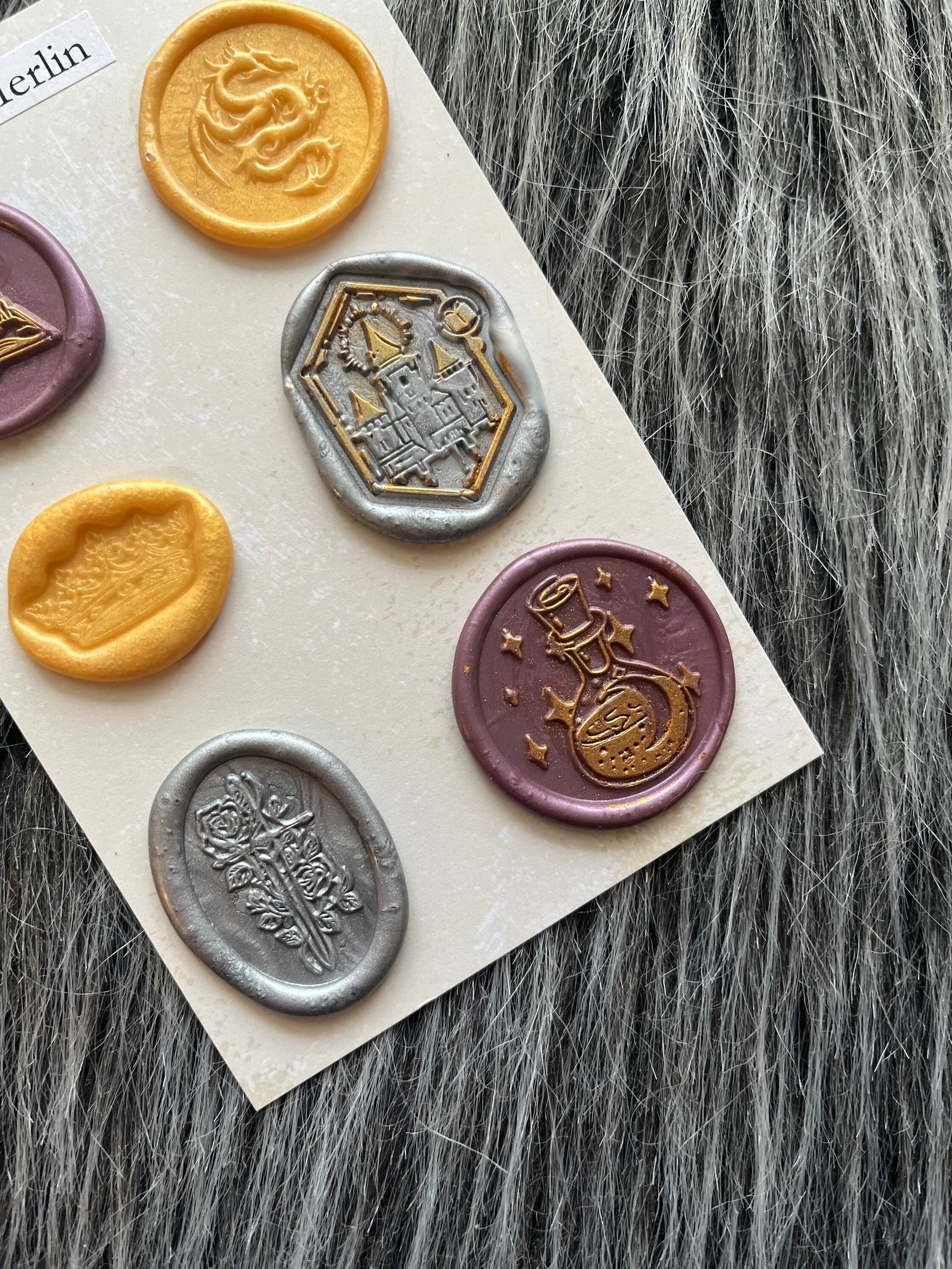 Merlin Camelot Fantasy Potion Magic Self-adhesive Wax Seal - Etsy