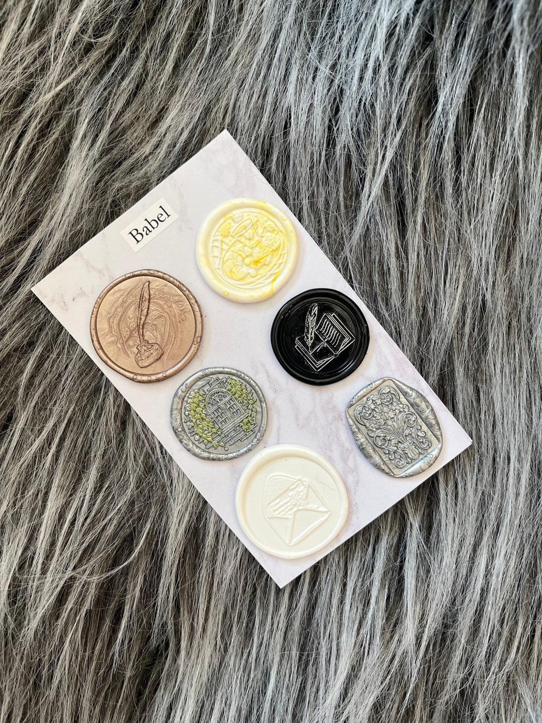 Babel Inspired Book Oxford Self-adhesive Wax Seal Stamp Sticker Set - Etsy