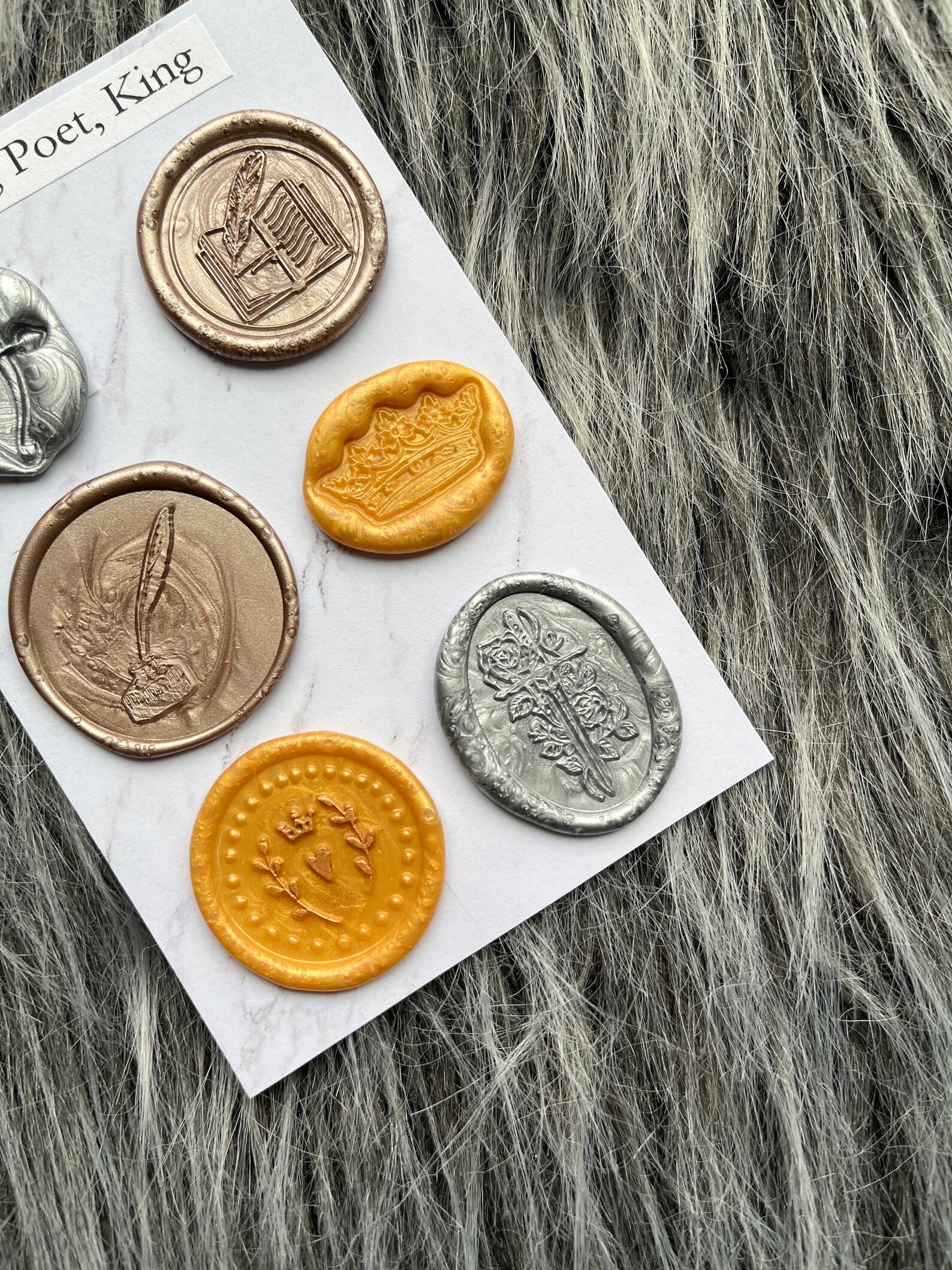 Soldier, Poet, King Medieval Self-adhesive Wax Seal Stamp Sticker Set ...