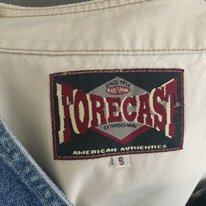 Vest Denim Vest Blue Denim Beige Back Side Unisex V Neckline Vest ...
