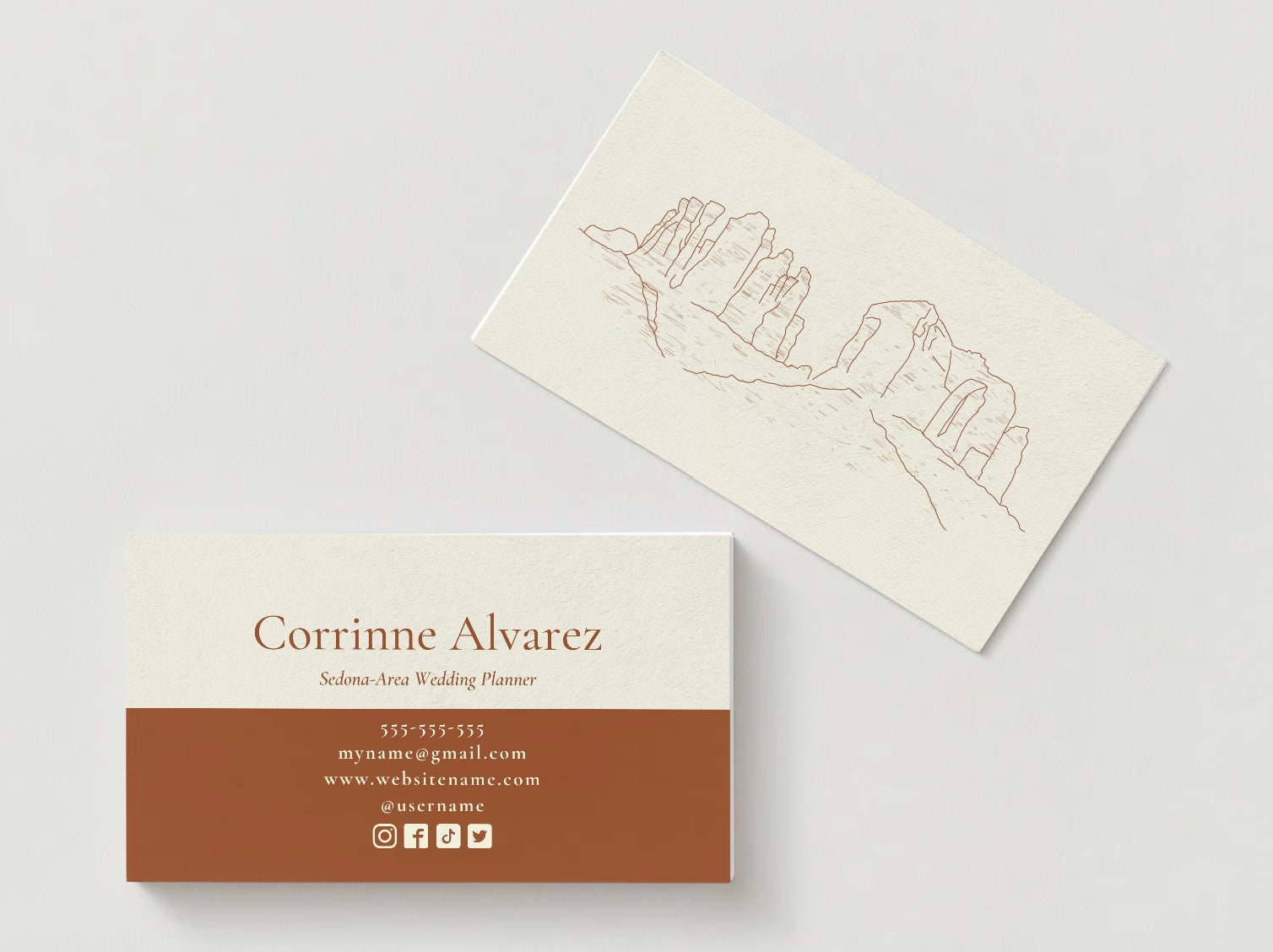Desert Business Card Template canva - Etsy