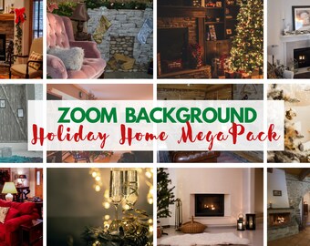 Zoom Christmas Backgrounds | Etsy