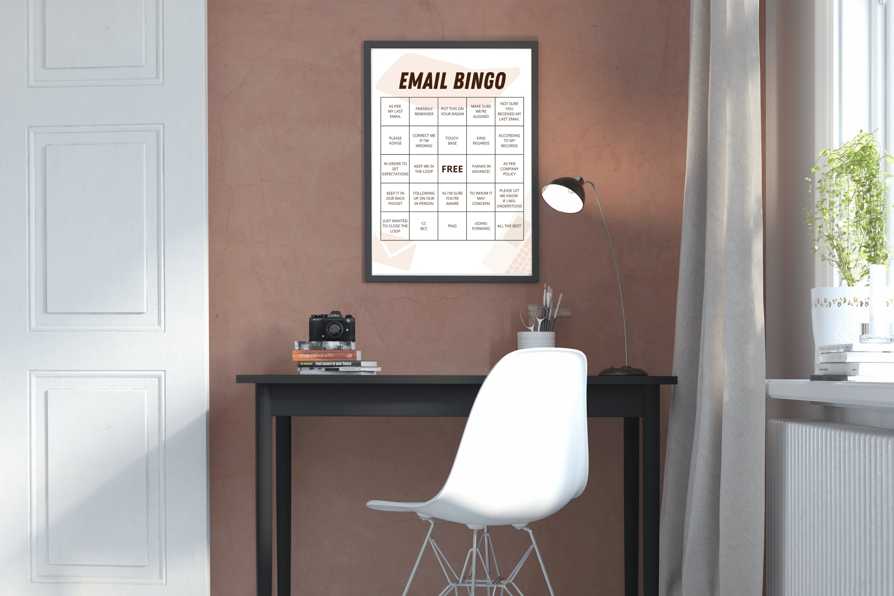 Email Bingo Office Wall Art | Workplace Office Bingo - Etsy