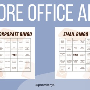 Email Bingo Office Wall Art | Workplace Office Bingo - Etsy