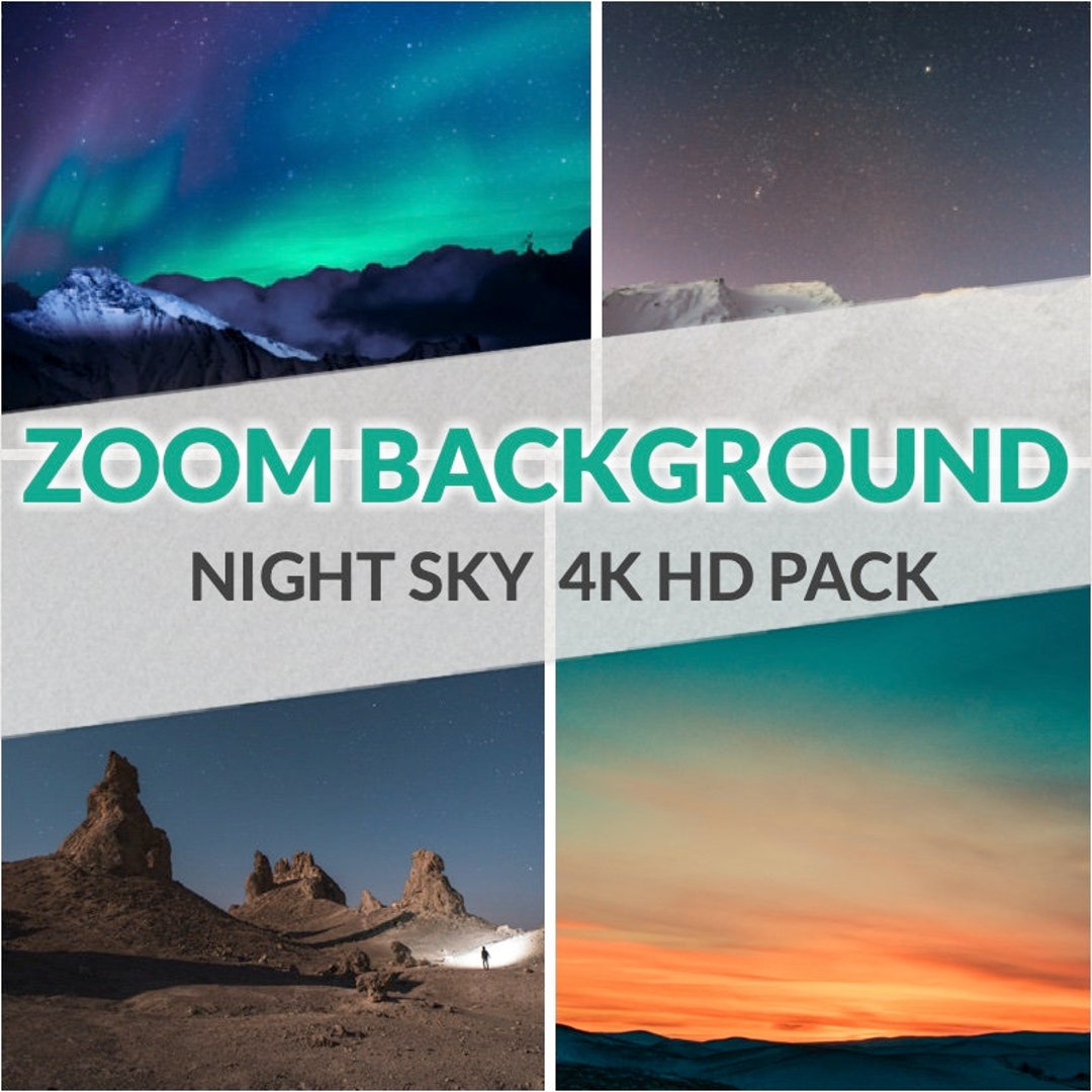 Zoom Background Pack High Quality Zoom Background night Sky - Etsy