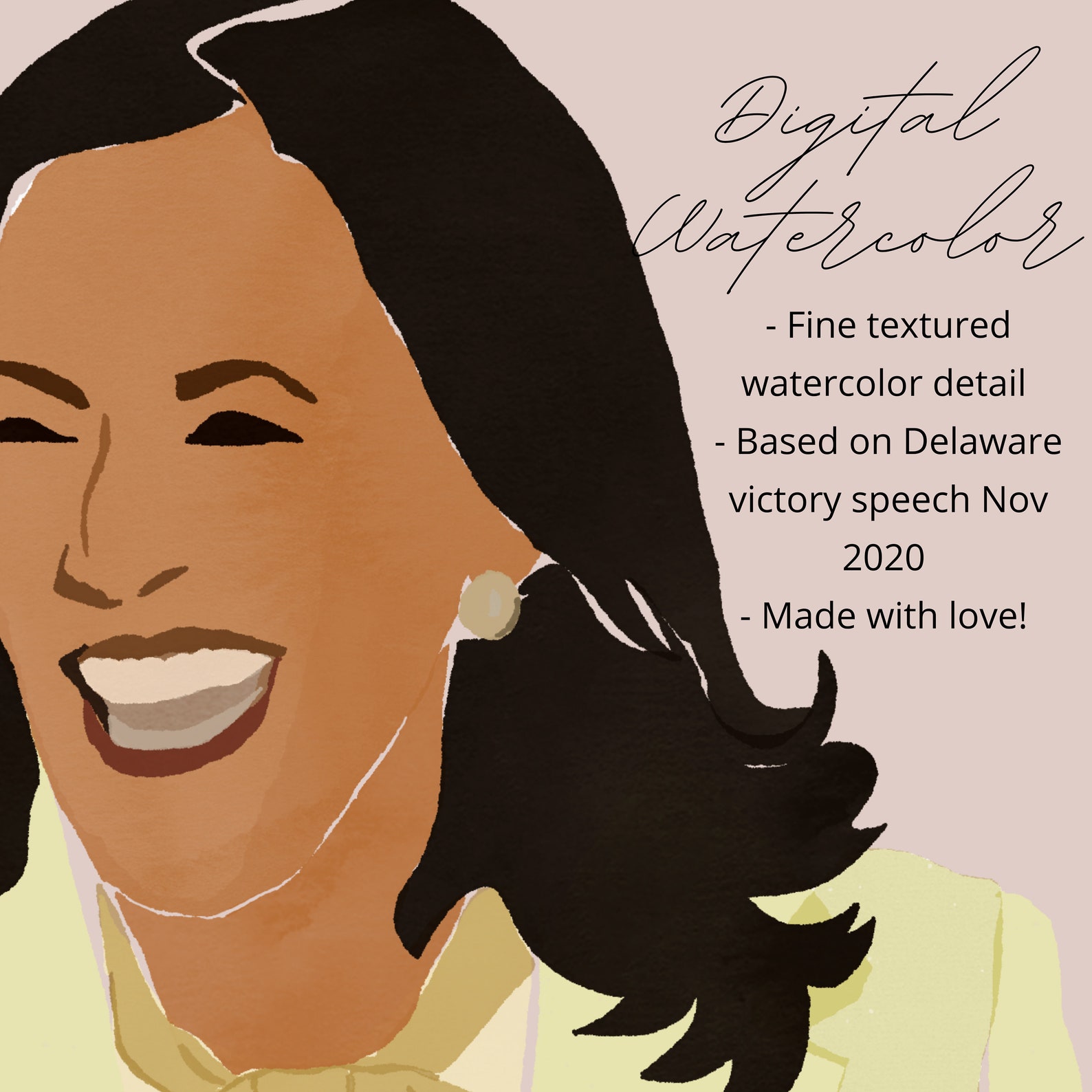 Kamala Harris Print Kamala Harris Wall Art Powerful Woman - Etsy