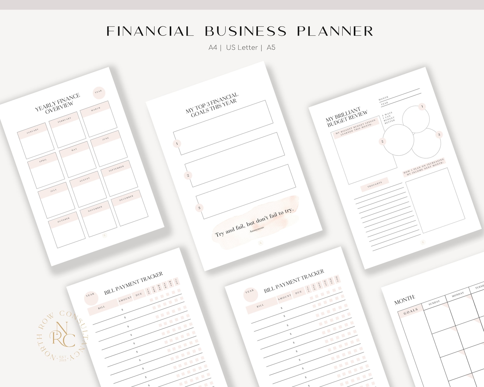 Financial Planner Printable Business Planner Printable Etsy financial-planner-printable-business-planner-printable-etsy