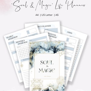 Bundle Soul and Magic Life Planner Printables: Goal Planner, Budget ...