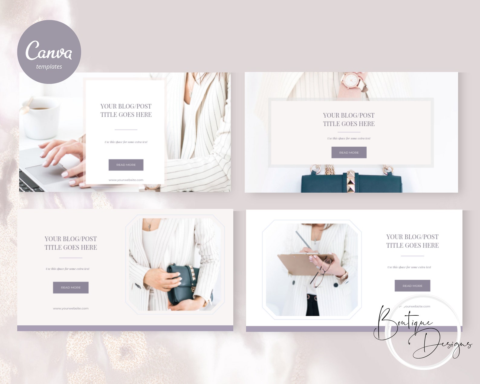 Blog & Pinterest Canva Templates Social Media Canva - Etsy