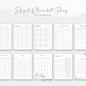 Lifestyle Planner BUNDLE: Daily Planner Printable, Monthly Planner, to ...