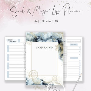 Bundle Soul and Magic Life Planner Printables: Goal Planner, Budget ...