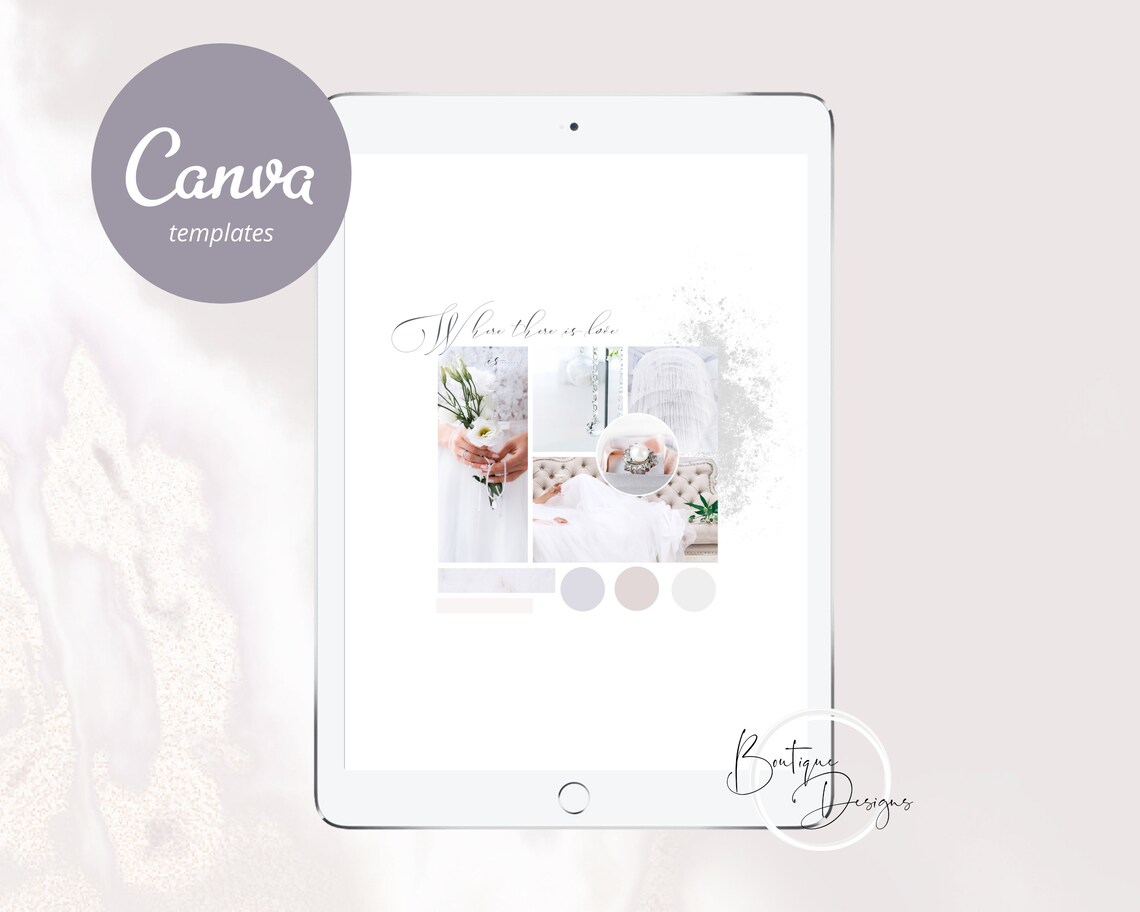 Elegant Brand Style Guide and Mood Board Templates Digital Storyboard ...