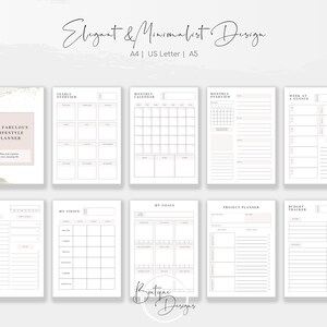 Lifestyle Planner BUNDLE: Daily Planner Printable, Monthly Planner, to ...