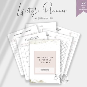 Lifestyle Planner BUNDLE: Daily Planner Printable, Monthly Planner, to ...