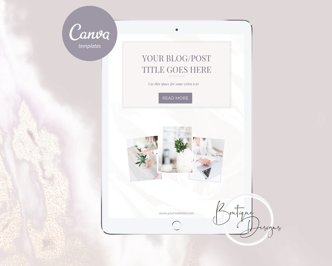 Blog & Pinterest Canva Templates Social Media Canva - Etsy