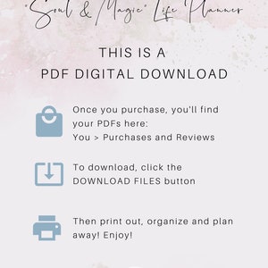 Bundle Soul and Magic Life Planner Printables: Goal Planner, Budget ...