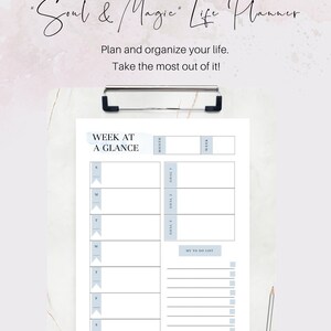 Bundle Soul and Magic Life Planner Printables: Goal Planner, Budget ...