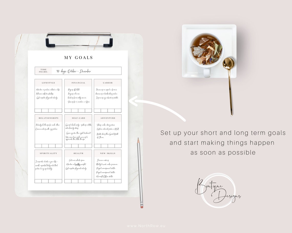 Lifestyle Planner BUNDLE: Daily Planner Printable, Monthly Planner, to ...