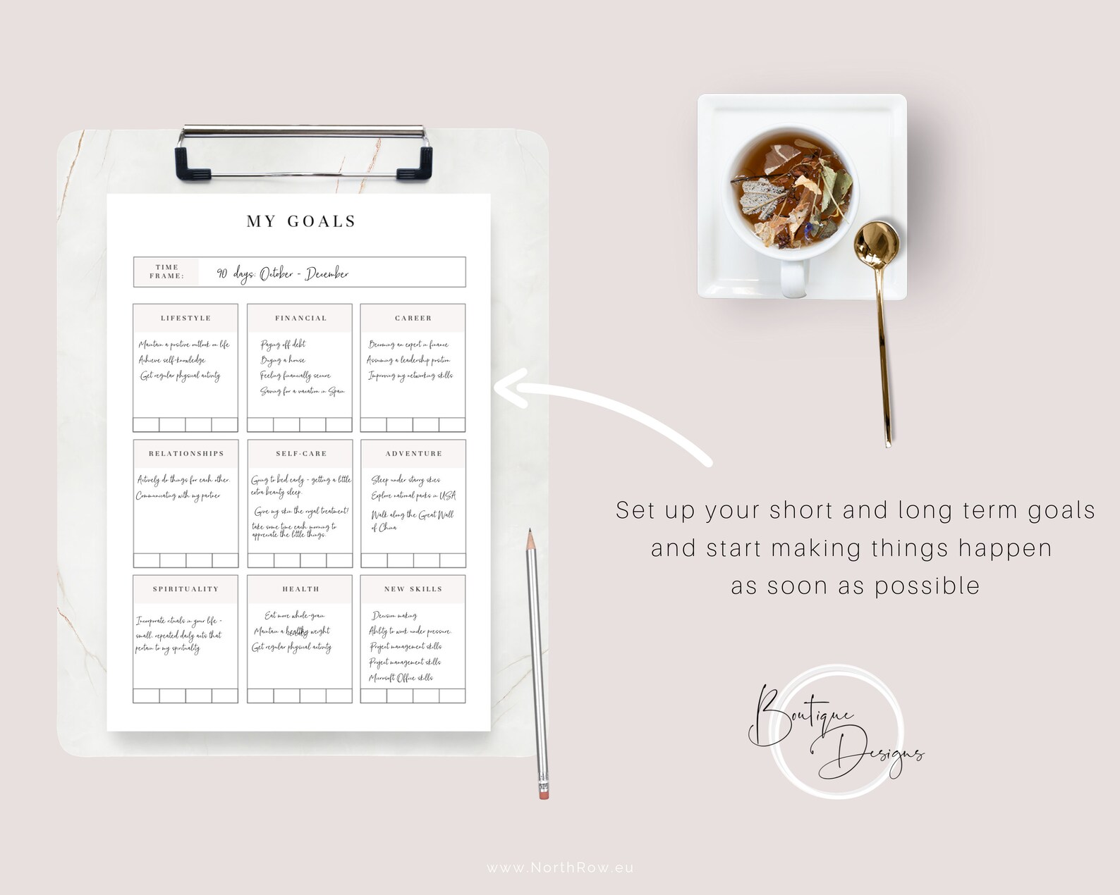 Lifestyle Planner BUNDLE: Daily Planner Printable, Monthly Planner, to ...