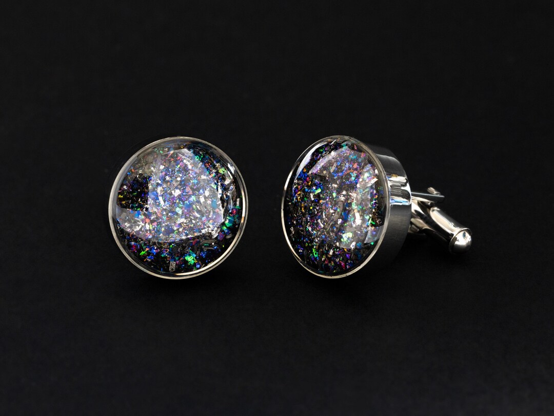 Galaxy Meteorite Cufflinks, Meteorite Cufflinks, Titanium Cufflinks ...